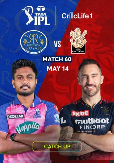 Watch Cricket: TATA IPL – Rajasthan Royals vs Royal Challengers ...