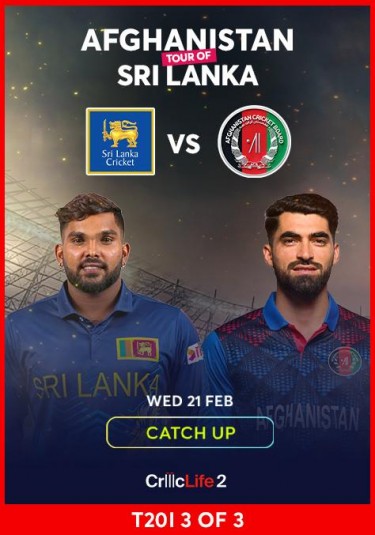 Watch Cricket: Sri Lanka vs Afghanistan - 3rd T20I Catch up in Streaming Online | 1 | STARZ ON