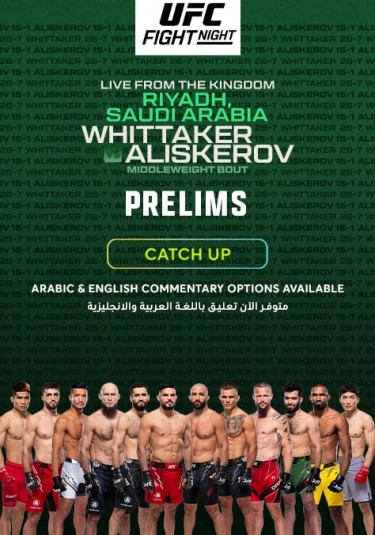 Watch UFC Fight Night KSA: Whittaker vs Aliskerov - Prelims in ...