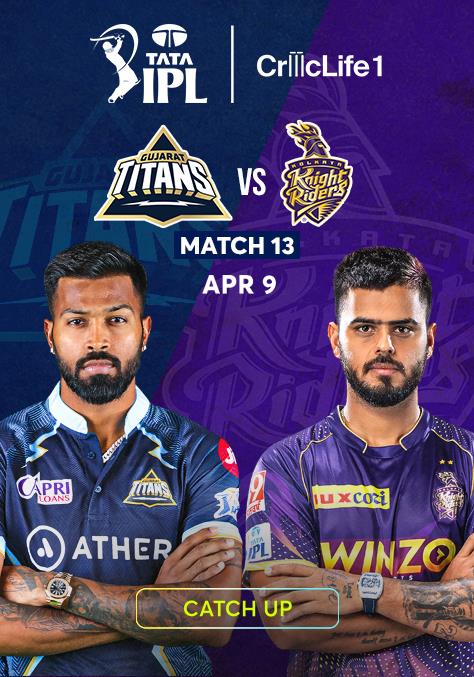 Watch Cricket: TATA IPL – Gujarat Titans vs Kolkata Knight Riders Catch ...