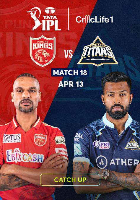 Watch Cricket: TATA IPL – Punjab Kings vs Gujarat Titans Catch Up in ...